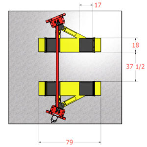 Two Post Pad Lift - Target lift
